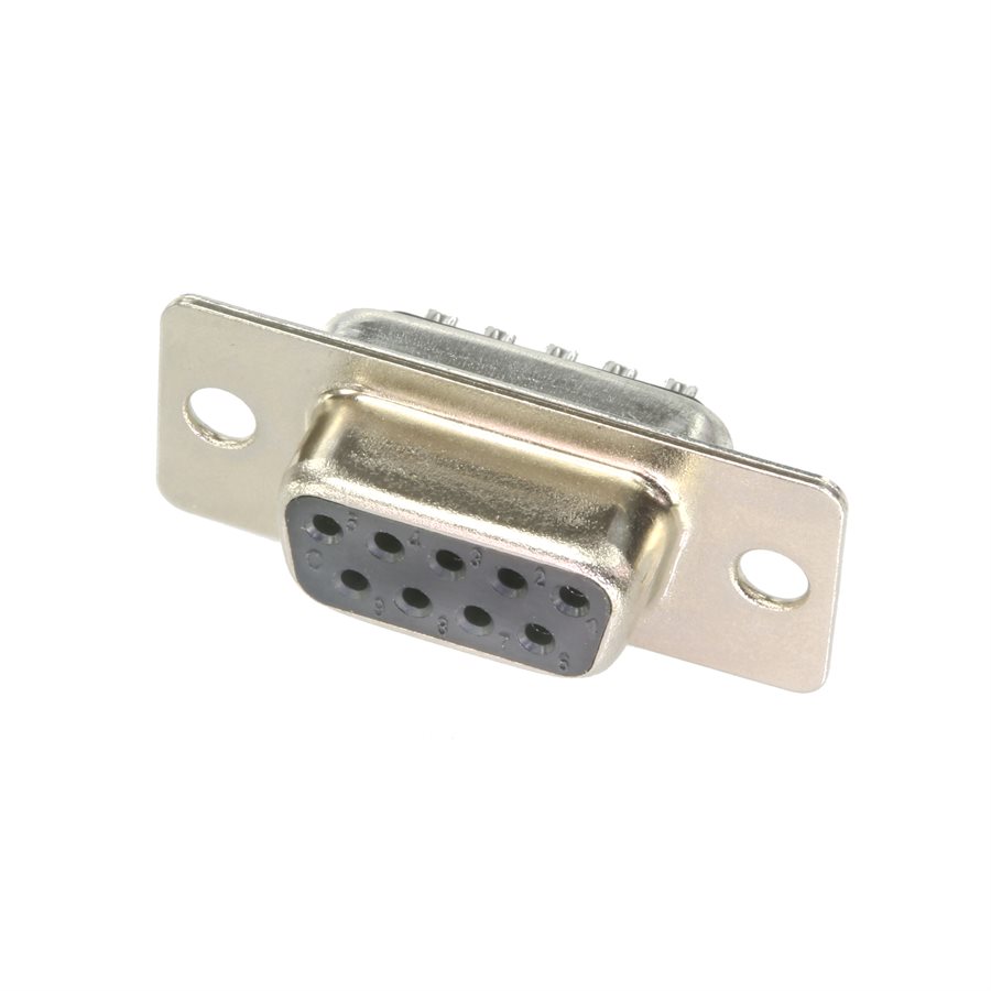 Amphenol CN-DSUB9PIN00-000 D-Subminiature (DB9 Male D-Sub) Connector, 9-Position Pin Contacts ...