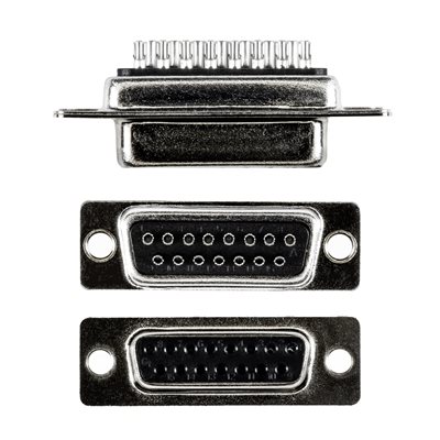 Amphenol CN-DSUB15SKT0-000 D-Subminiature (DB15 Female D-Sub) Connector, 15-Position Socket ...