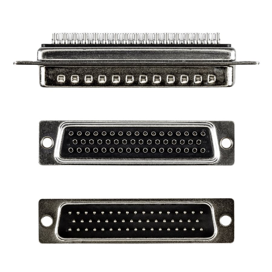 Amphenol CN-DSUB50PIN0-000 D-Subminiature (DB50 Male D-Sub) Connector, 50-Position Pin Contacts ...