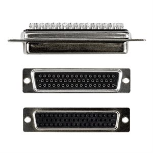 Amphenol CN-DSUB50PIN0-000 D-Subminiature (DB50 Male D-Sub) Connector, 50-Position Pin Contacts ...