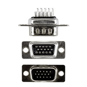 Amphenol CN-DSUB15PIN0-000 D-Subminiature (DB15 Male D-Sub) Connector, 15-Position Pin Contacts ...