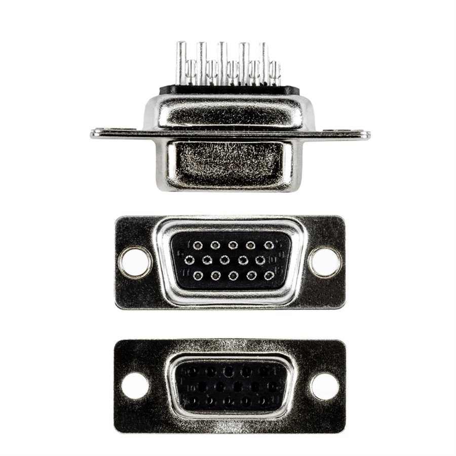 Amphenol CN-DSUB15PIN0-000 D-Subminiature (DB15 Male D-Sub) Connector, 15-Position Pin Contacts ...