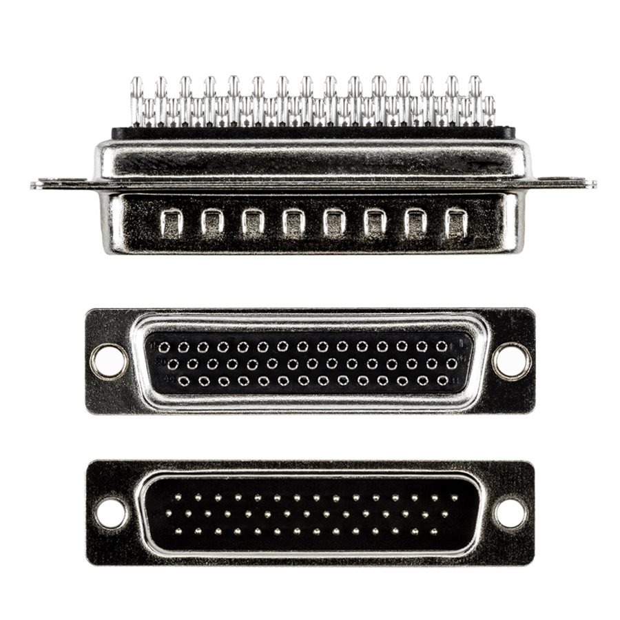 Amphenol CN-DSUBHD44SK-000 High-Density D-Subminiature (HD44 Female D-Sub) Connector, 44 ...