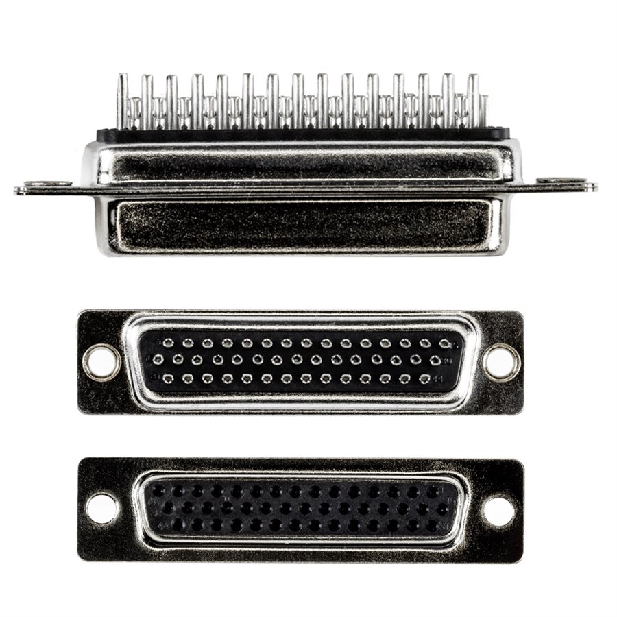 Amphenol CN-DSUBHD44SK-000 High-Density D-Subminiature (HD44 Female D-Sub) Connector, 44 ...