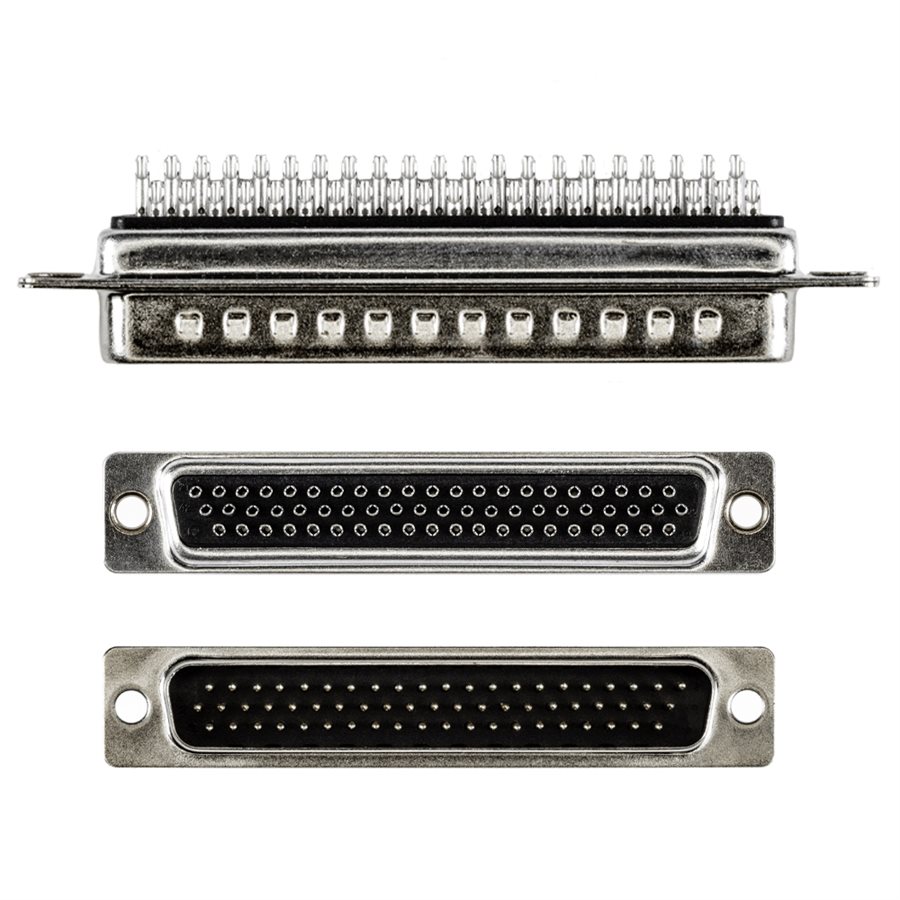 Amphenol CN-DSUBHD62PN-000 High-Density D-Subminiature (HD62 Male D-Sub) Connector, 62-Position ...